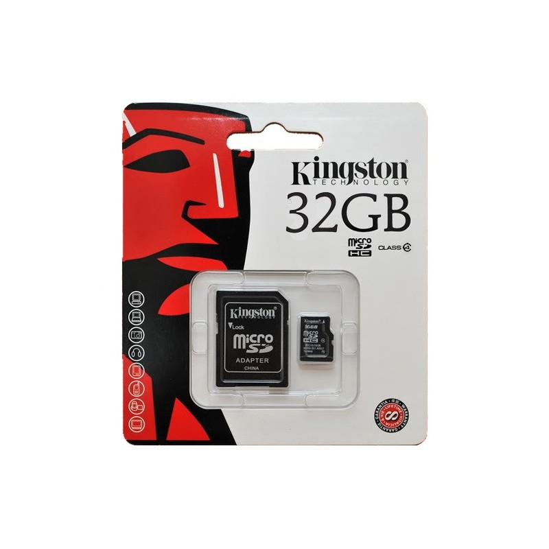 Karta pamięci microSDHC Kingston Class 4 32GB + adapter SD (SDC4/32GB) Karta pamięci microSDHC Kingston Class 4 32GB + adapter SD (SDC4/32GB)